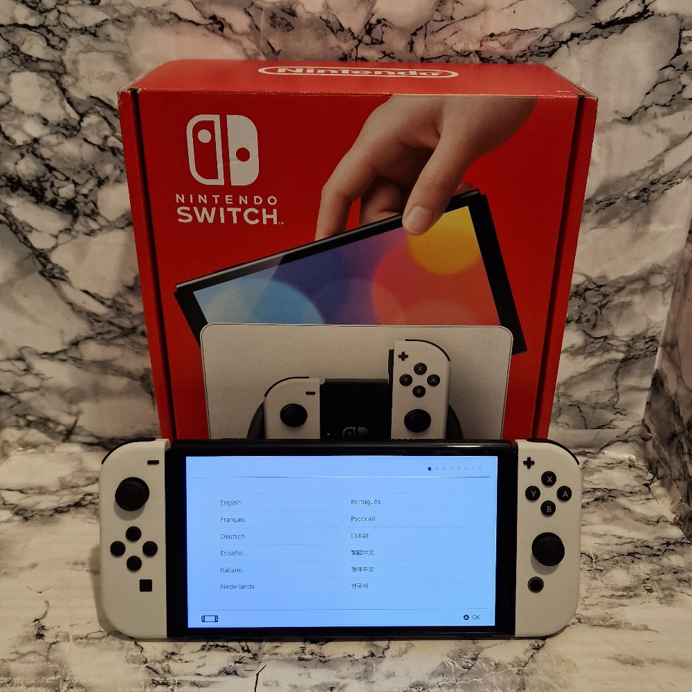 Like New Nintendo Switch OLED Handheld Console - 64GB White Like New ...